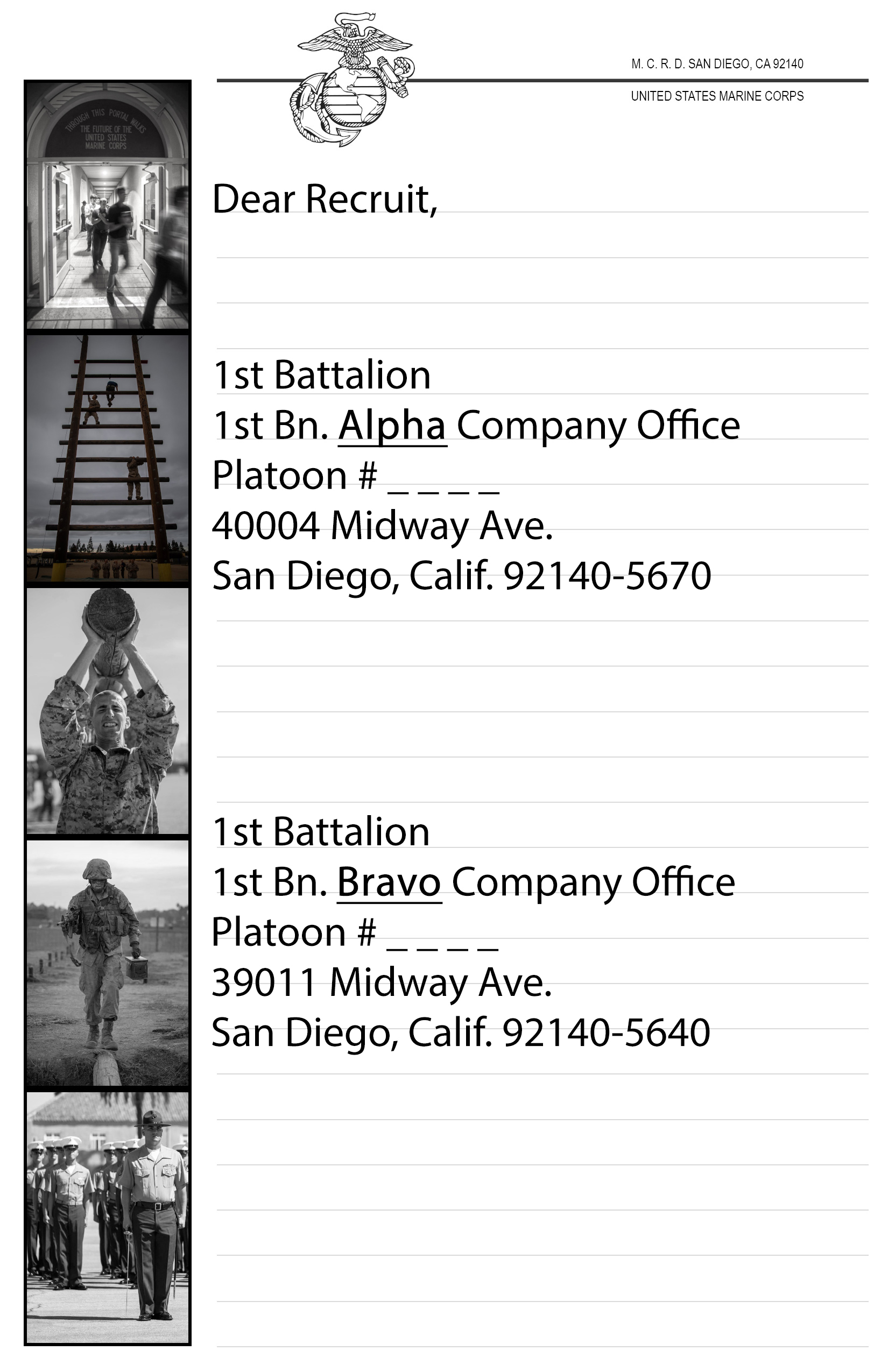 MCRDSD Contacting a Recruit